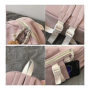 KOWVOWZ Kawaii Backpack Cute Bags Water Repellent Casual Travel Holds 14 Inch Laptop Backpack for Woman School Student Gift (White), One Size