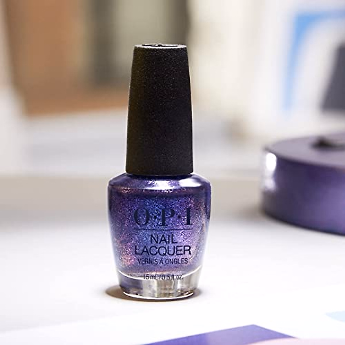 OPI Nail Lacquer, Abstract After Dark, Purple Nail Polish, Downtown LA Collection, 0.5 fl oz.