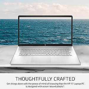 HP 17.3" HD Touchscreen Laptop, AMD Ryzen 5 7530U (6-Core) Processor, AMD Radeon Graphics, 64GB RAM 1TB SSD, Bluetooth, HDMI, 720p HD Camera, Wi-Fi 6, Numeric Keypad, Windows 11 Home, Silver