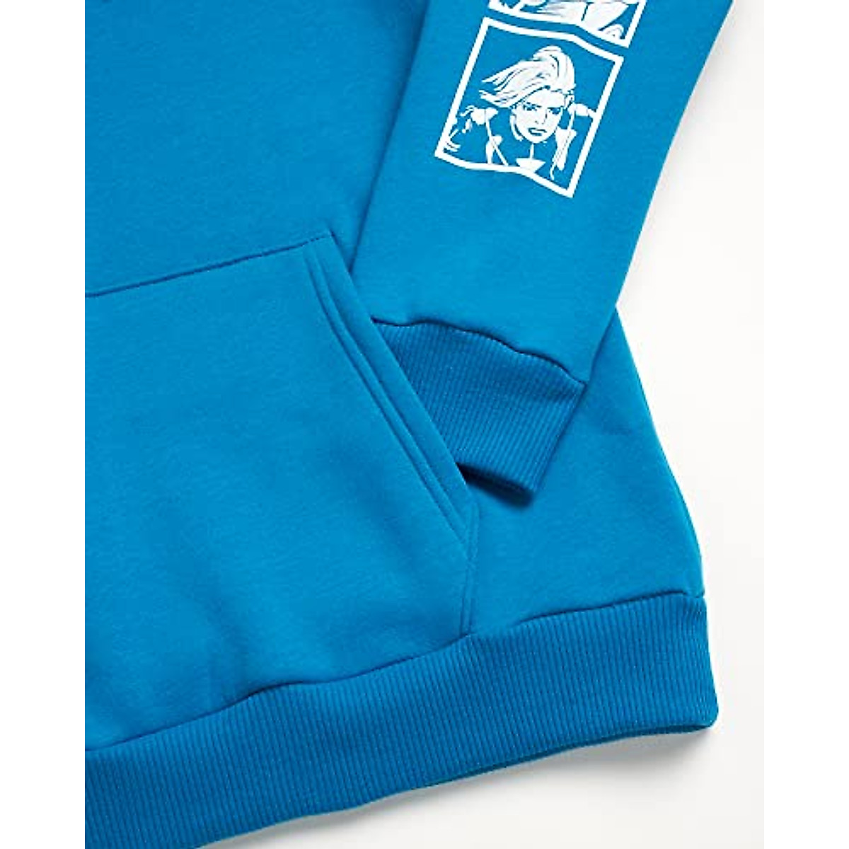 Marvel Men’s Avengers Fleece Hoodie Sweatshirt – Retro Iron Man, Hulk, Captain America, Thor, Spider-Man, Size Large, Marvel Blue