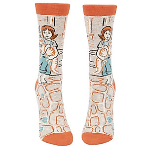 Blue Q Women's Funny Crew Socks - Friends, Family, and Pets