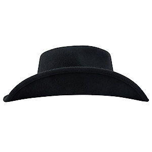 MIX BROWN Cowboy Hat with Wide Brim 100% Wool Cowgirl Hat Western Hats for Women Men Felt Outback Panama Rancher Hat