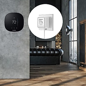 24 Volt Transformer, 500mA C Wire Power Adapter Thermostat, Competible with Nest, Ecobee, Sensi, Honeywell Doorbell and Any Doorbells, Extra Long 315" Cable