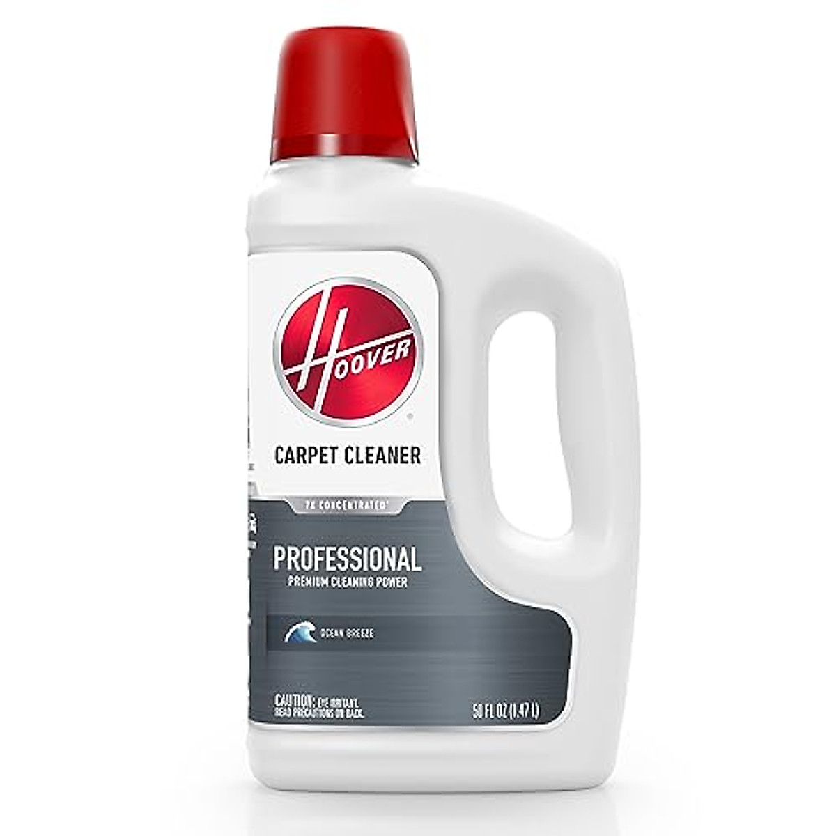 Hoover Prime Professional Deep Cleaning Carpet Shampoo, Concentrated Machine Cleaner Solution, 50 oz Formula, AH31959, White, Package May Vary