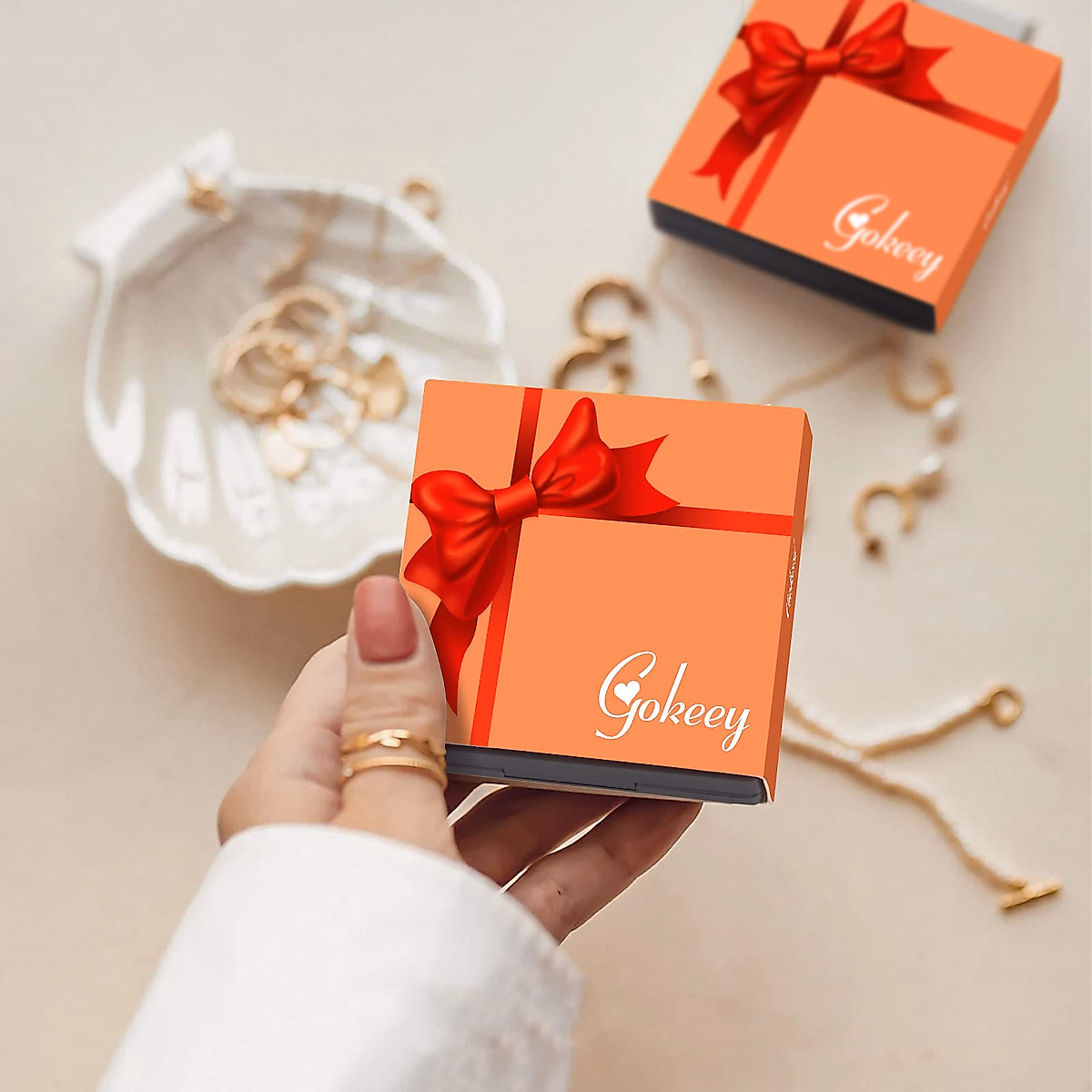 Gokeey Silver Earrings for Women Trendy, Hypoallergenic Silver Hoop Earrings for Women, Small Hoop Earrings Huggie Hoops Earrings for Jewelry Gifts 14mm 20mm 30mm 40mm