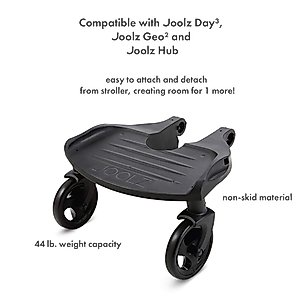Joolz Footboard - Accessory for Stroller - Stroll with Two Children - Easy to Store - Spacious & Stable - Foldable & Practical - Smart Design - Black