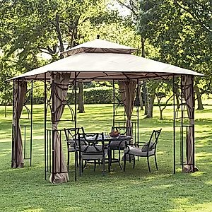 Garden Winds Colonial Estates/Mika Ridge/River Delta Gazebo Replacement Canopy Top Cover - RipLock 350