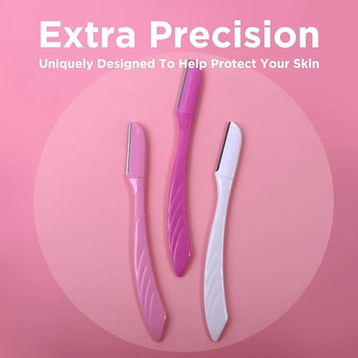 WILKINSON SWORD - Intuition Eyebrow Shaper | Facial Hair Remover and Trimmer | Exfoliating Dermaplaning Tool | 3 x Disposable Razors