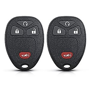 Key Fob Keyless Entry Remote Replacement for GMC Sierra/Chevy Silverado Traverse Equinox Avalanche/Pontiac Torrent/Saturn Outlook Vue/Hummer H2 (OUC60270, OUC60221)