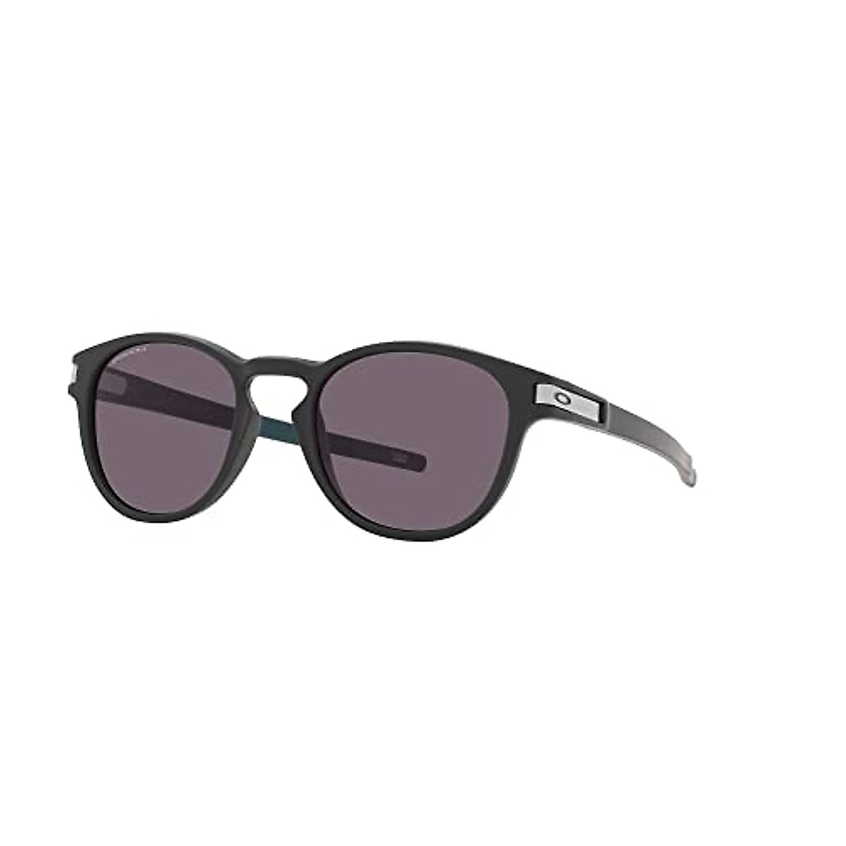 Oakley Men's OO9265 Latch Oval Sunglasses, Matte Carbon/Prizm Grey, 53 mm