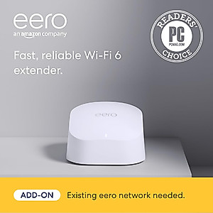 Amazon eero 6 dual-band mesh Wi-Fi 6 extender - expands existing eero network