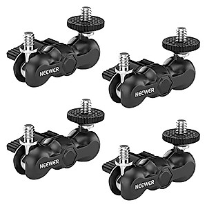 NEEWER Universal Magic Arm with Dual Ball Head, Compatible with SmallRig Camera Cage (4 Pack, ST21)