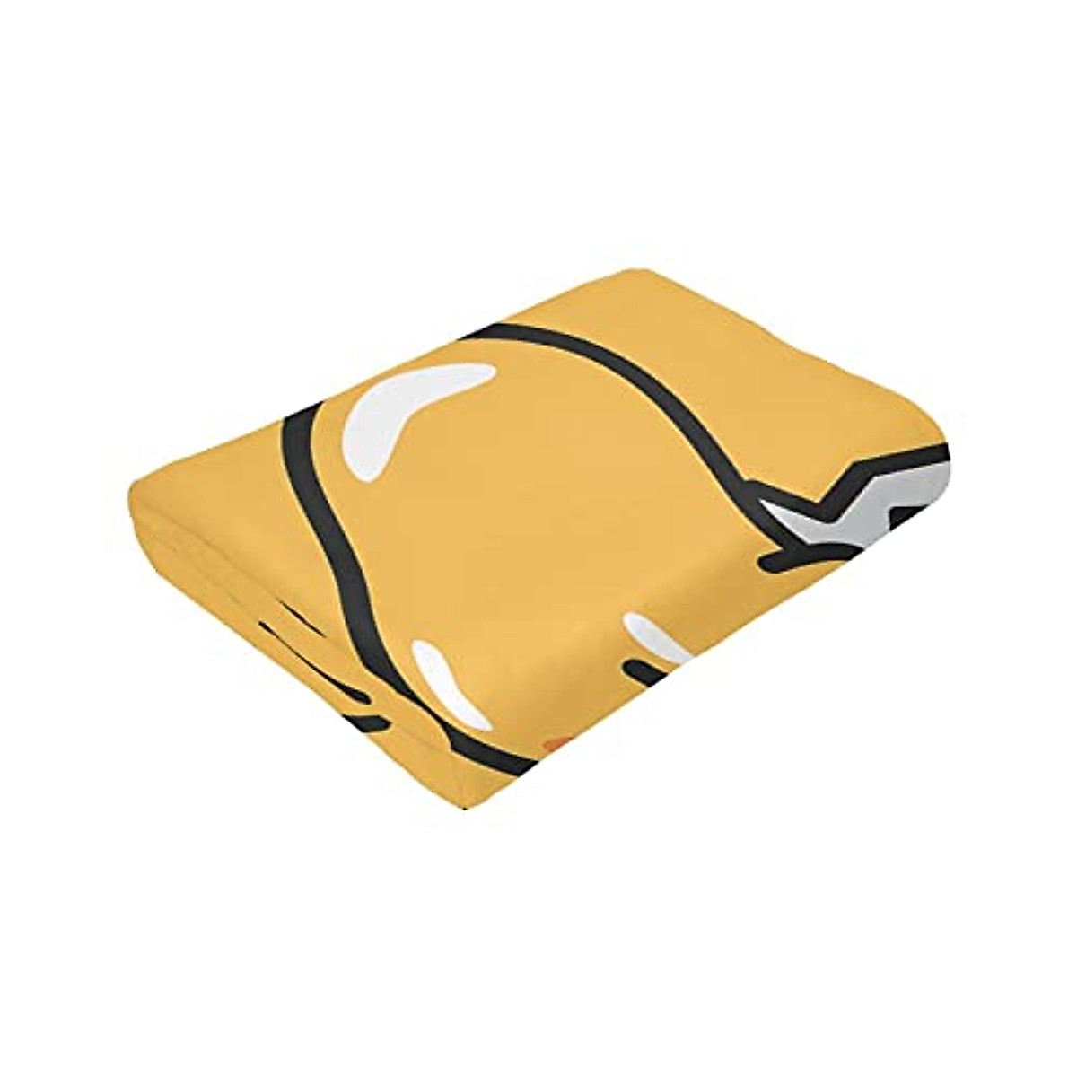 Gudetama The Lazy Egg Soft Throw Blankets for Couch Cozy Lightweight Decorative Blankets for Bed Living Room Travel