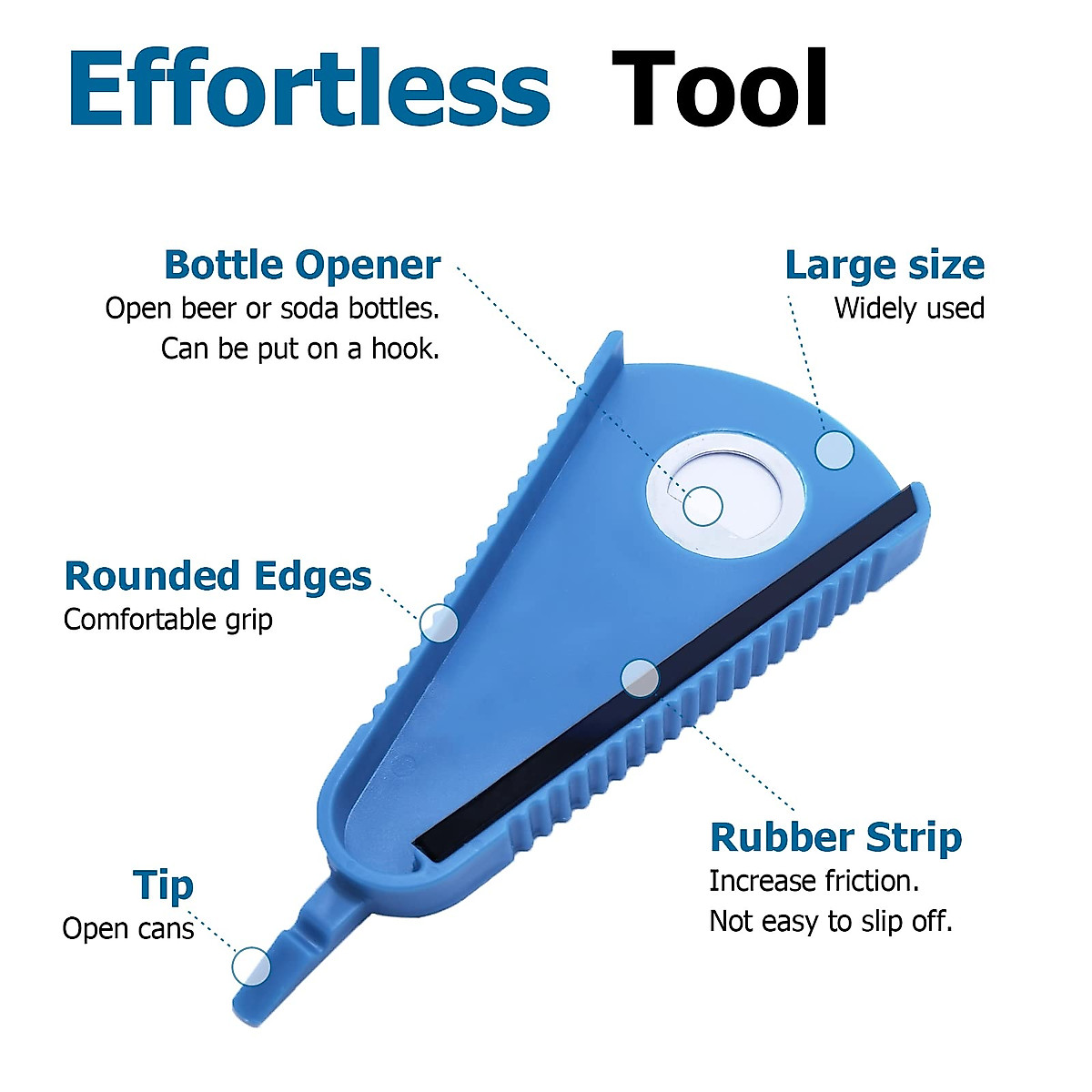 YepDear Jar Opener 4 in 1 Multi Function Can Opener Bottle Opener Kit 2 Pack for Weak Hand