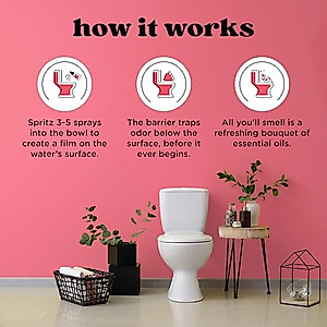 Poo-Pourri Before-You-Go Toilet Spray, Tropical Hibiscus, Refill Bottle 16 Fl Oz - Hibiscus, Apricot and Citrus