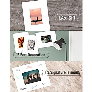 10 11x14 8-ply White Picture Mats for 5x7 Photo Picture