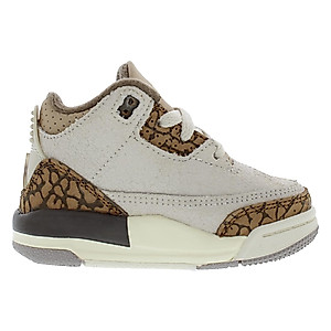 Jordan Baby Boy's 3 Retro (Infant/Toddler) Light Orewood Brown/Metallic Gold/Light British 9 Toddler M