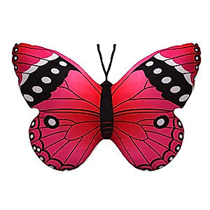 CHELEI2019 15.7" Butterfly Pillow Pink Butterfly Stuffed Animal Plush Toy Decor Gift for Kids