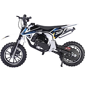 MotoTec MT-DB-52cc-Warrior-Black Kids Warrior 52cc 2-Stroke Gas Dirt Bike Black