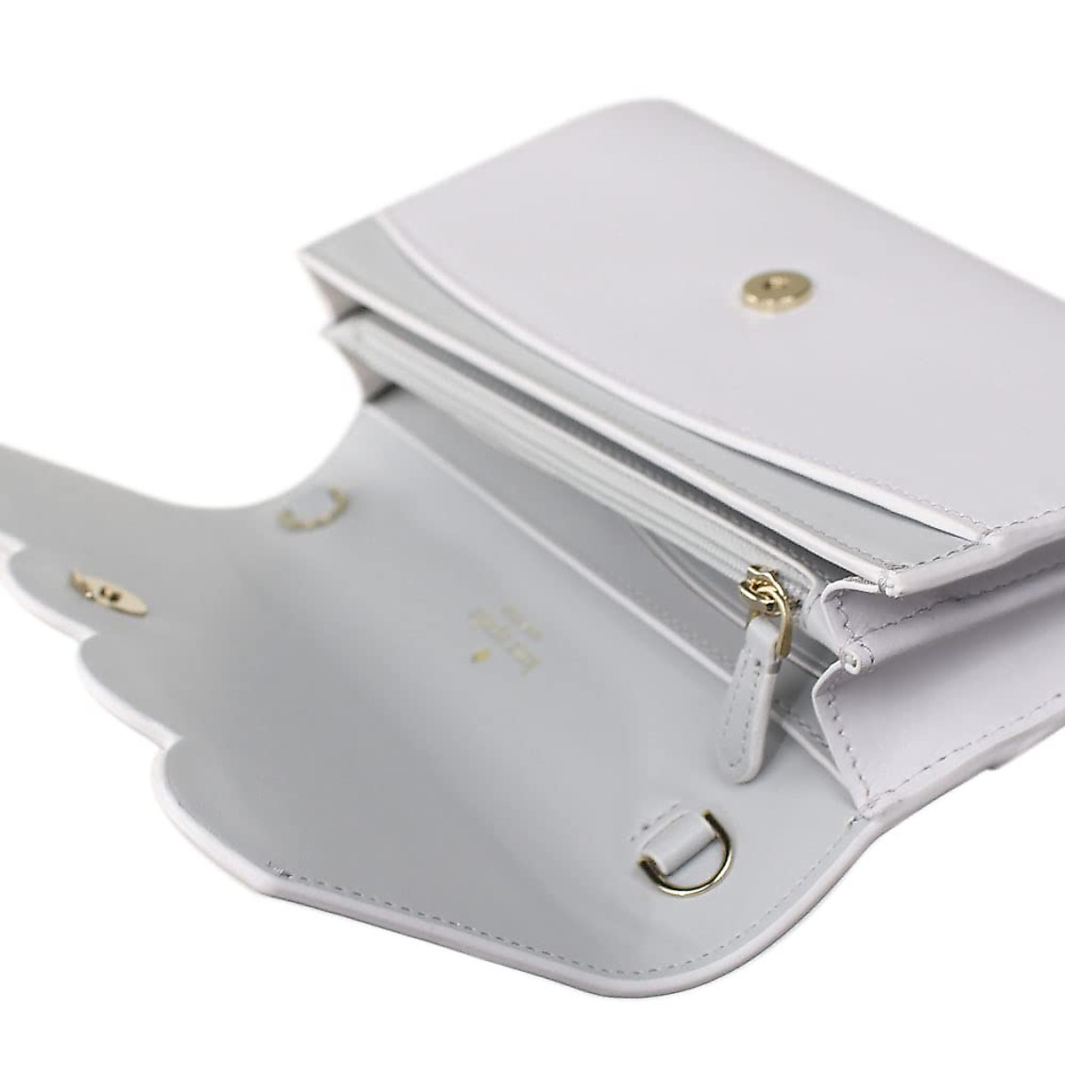 kate spade new york Gemma Wallet on a Chain Shoulder Bag (White Dove)