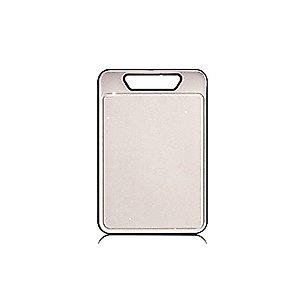 GULRUH Wood Cutting Boards for Kitchen, Cutting Board Kitchen Wheat Straw TPR Cutting Board Juice Trough Non-Slip Cutting Board BPA Free Dishwasher Safe Oil-Free and Durable Kitchen Tool (Color : Bei