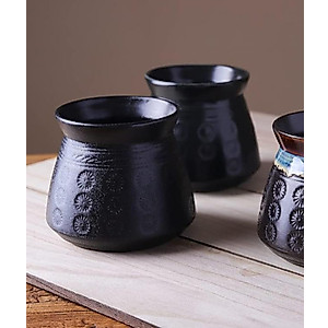 123Arts Ceramic Utensil Holder Relief Flower Cooking Utensil Caddy Organizer