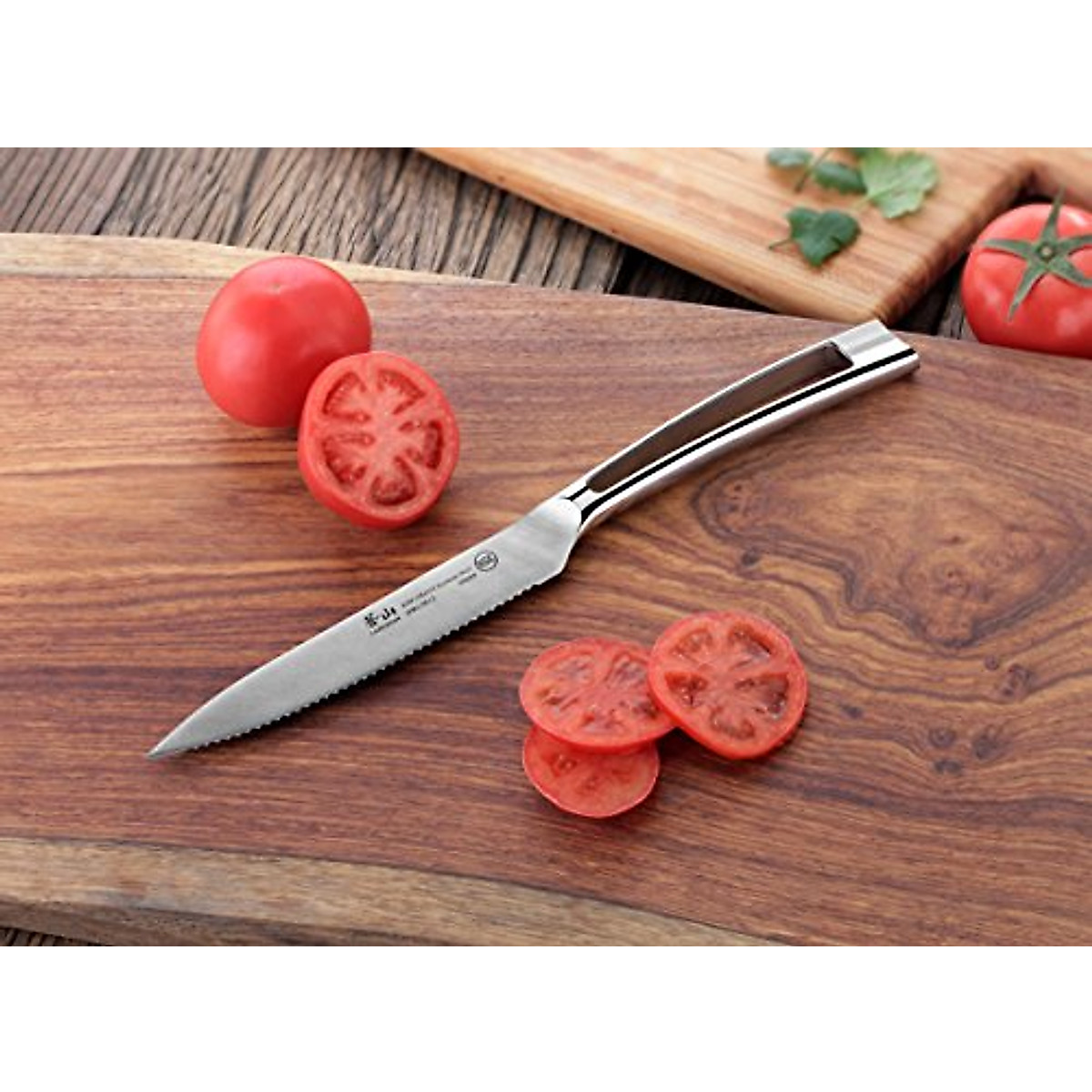 Cangshan N1 Series 59809 German Steel Forged Serrated Utility Knife, 5-Inch