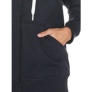 Under Armour Women's Rival Fleece Full Zip Hoodie , Black (001)/White , XX-Large
