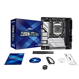 ASROCK Z590M-ITX/AX LGA1200/ Intel Z590/ DDR4/ SATA3&USB3.2/ M.2/ WiFi&Bluetooth/Mini-ITX Motherboard