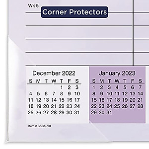 AT-A-GLANCE 2023 Monthly Desk Calendar, Desk Pad, 21-3/4" x 17", Standard, Beautiful Day (SK38-704)