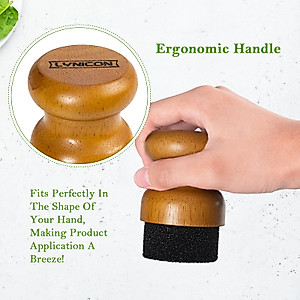 Cutting Board Oil Wax Applicator, Butcher Blocks Oil Cream Wood Applicator for Food Grade Mineral Oil, Countertops, and Bamboo Cutting Board, Wooden Utensils(Nature)