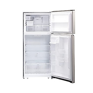 Winia 18 cu. Ft. Top Freezer Refrigerator with Icemaker - Stainless Steel