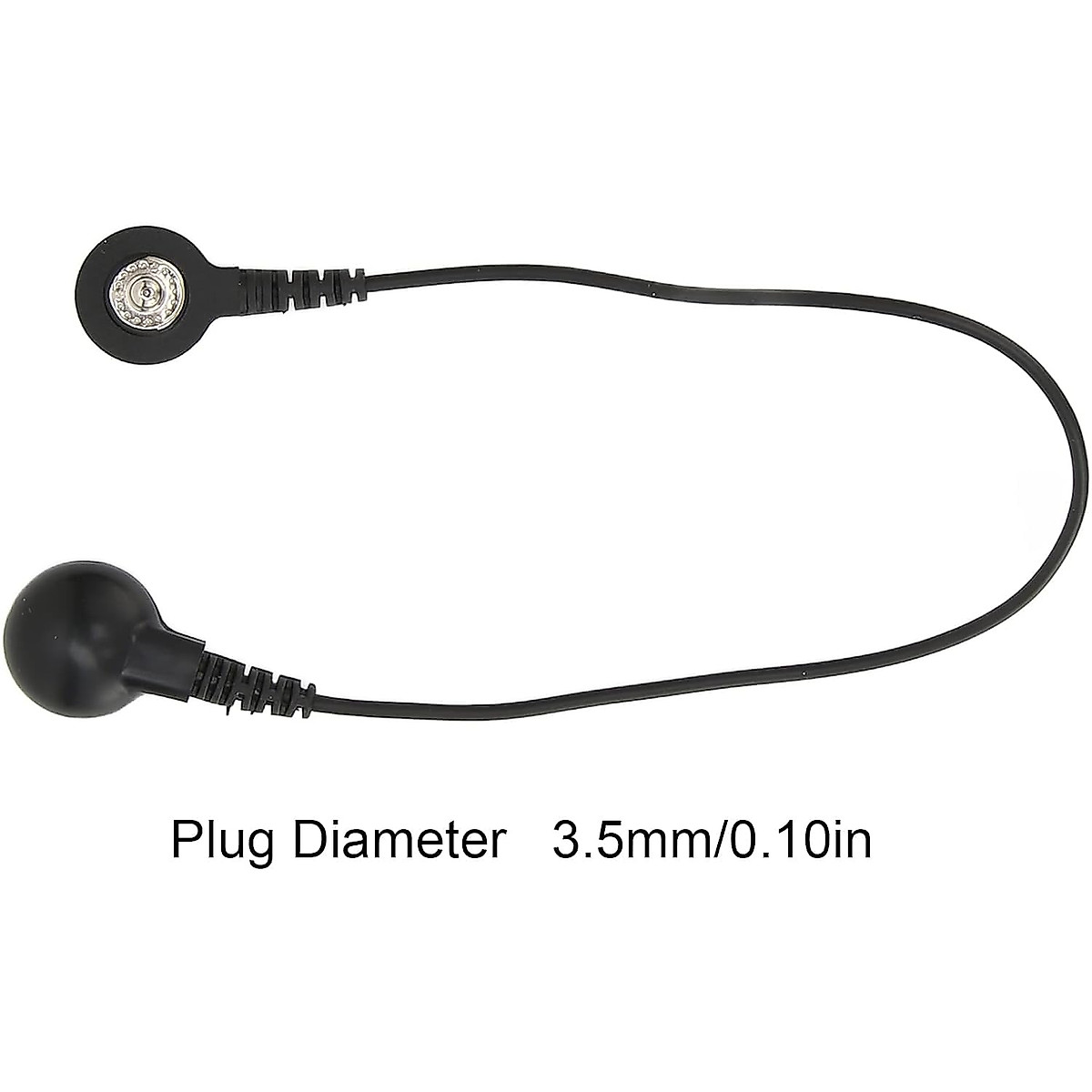 3.5mm Tens leadss Wires, Tens leadss Electrode Wires Tens Replacement Electrode Wires Leads Tens Cables Standard Connection Snap Cable for Digital Device for Electrode Leads Massager Machine