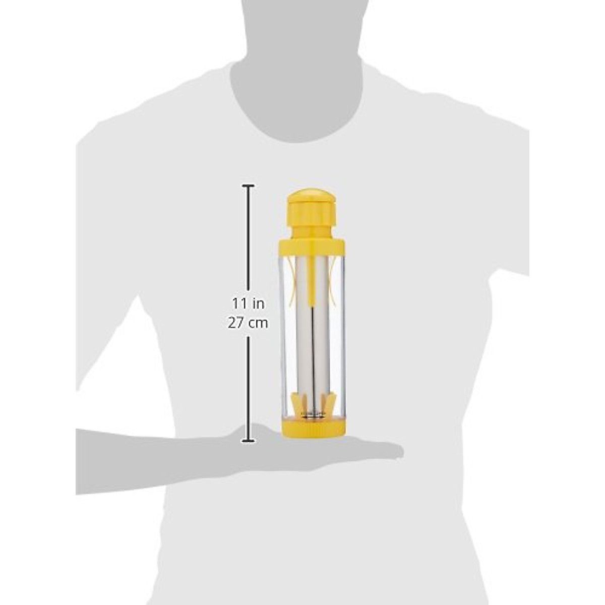 RSVP International Yellow Deluxe Corn Stripper, 10.5" | Quickly Remove Kernels from the Cob | No Splatters or Mess | Dishwasher Safe