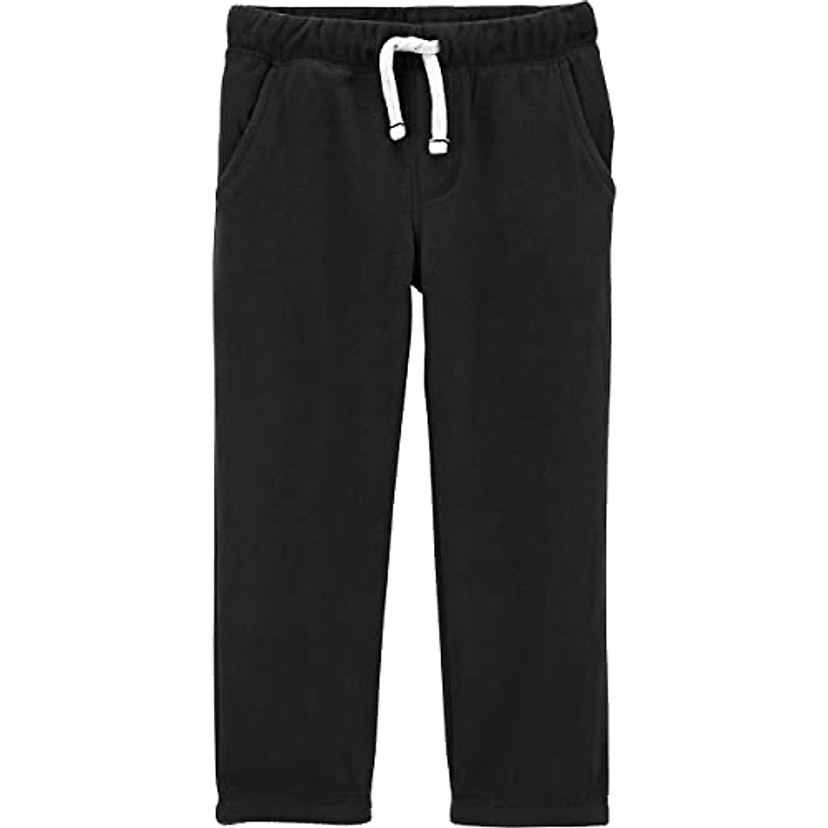 Carter's Baby Boys' 2-Pack Fleece Pant (5T, Grey/Black)