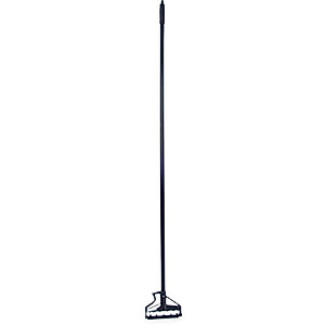 SPARTA 36959500 Quik-Release Metal Mop Handle, Vinyl Coated Handle For Cleaning, 60 Inches, Black