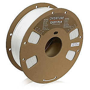 OVERTURE Easy PLA丨 1.75mm 3D Printer Filament, 5kg Cardboard Spool (11lbs), Dimensional Accuracy +/- 0.03mm, Fit Most FDM Printer (Black&White&Red&Rock White&Space Gray)