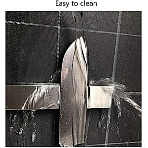 Magnetic Knife Holder for Wall Knife Magnetic Strip Stainless Steel Magnetic Knife Strip Bar Rack Block for Kitchen Utensil Holder 20 Inch Art Supply Organizer, Metal Tools Organizer