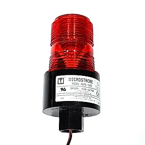 Tomar 490S-1280 Red - 12-80 VDC Red 1/2 Female Pipe Mount Beacon