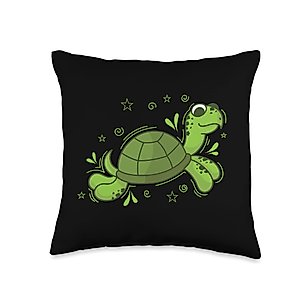 Turtle reptile carapace old Sauropsida Testudines Turtle Reptile Water Sea Back Shell Throw Pillow, 16x16, Multicolor