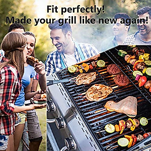 Replacement Parts for Nexgrill 720-0896B 720-0896C 720-0896E Deluxe 6 Burner Gas Grills, 6 Pack Burner Tubes, Flame Tamers Heat Shields Replacement for Nexgrill 720-0882A 720-0896 720-0925 Grills