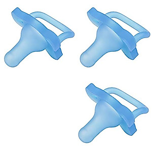 Dr. Brown's HappyPaci Silicone Newborn Pacifier for Breastfeeding Baby - Blue - 3pk - 0-6m