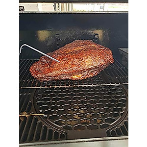 Replacement for Pit Boss Meat Probe Pellet Grills and Pellet Smokers Parts , 2 Pack Waterproof BBQ Temperature Probe , 3.5 mm Plug with Stainless Steel Grill Holder 2pc