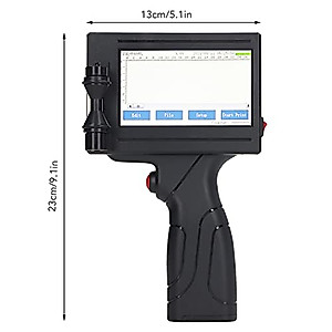 Hilitand Handheld Printer 4.5 Inch Touch Screen Portable Inkjet Printer for Printing Production Date Batch Number QR Code