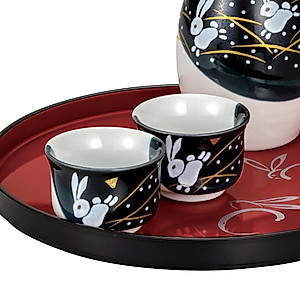 九谷焼いわたや(Kutaniyakiiwataya) Kutani Ware Iwataya K8-1159 Kutani Ware Dinner with Bon Rabbit