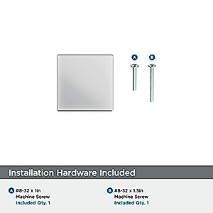 Amerock | Cabinet Knob | Polished Chrome | 1-3/16 inch (30 mm) Length | Monument | 1 Pack | Drawer Knob | Cabinet Hardware