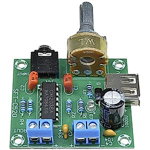 PM2038 2X5W Stereo Audio Amplifier Bord 5V USB Power Supply Adjustable Volume