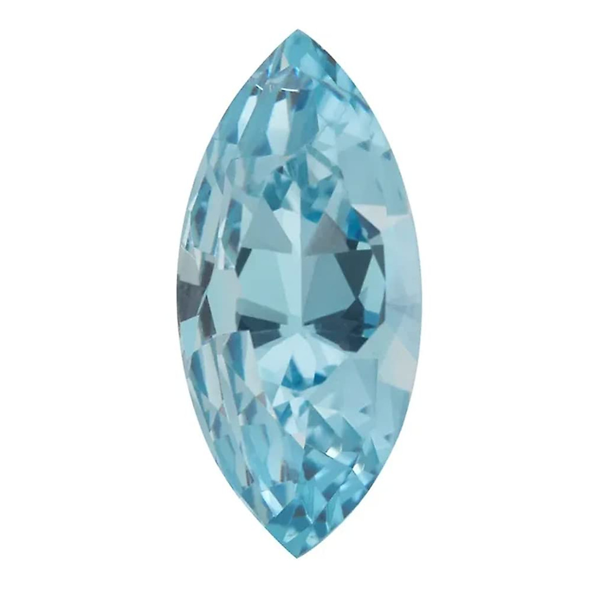 Synthetic Aquamarine Marquise March Birthstone Bypass Ring, 10k Yellow Gold, 12k Green and Rose Gold Black Hills Gold Size 8.5