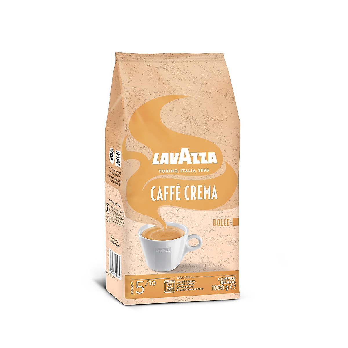 Lavazza CaffÃƒ¨ Crema Dolce, 1er Pack (1 x 1 kg Packung)