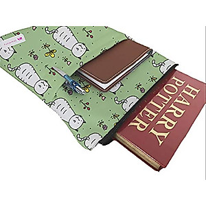 Cute Cats with Flowers Book Sleeve - Book Cover for Hardcover and Paperback - Book Lover Gift - Notebooks and Pens Not Included